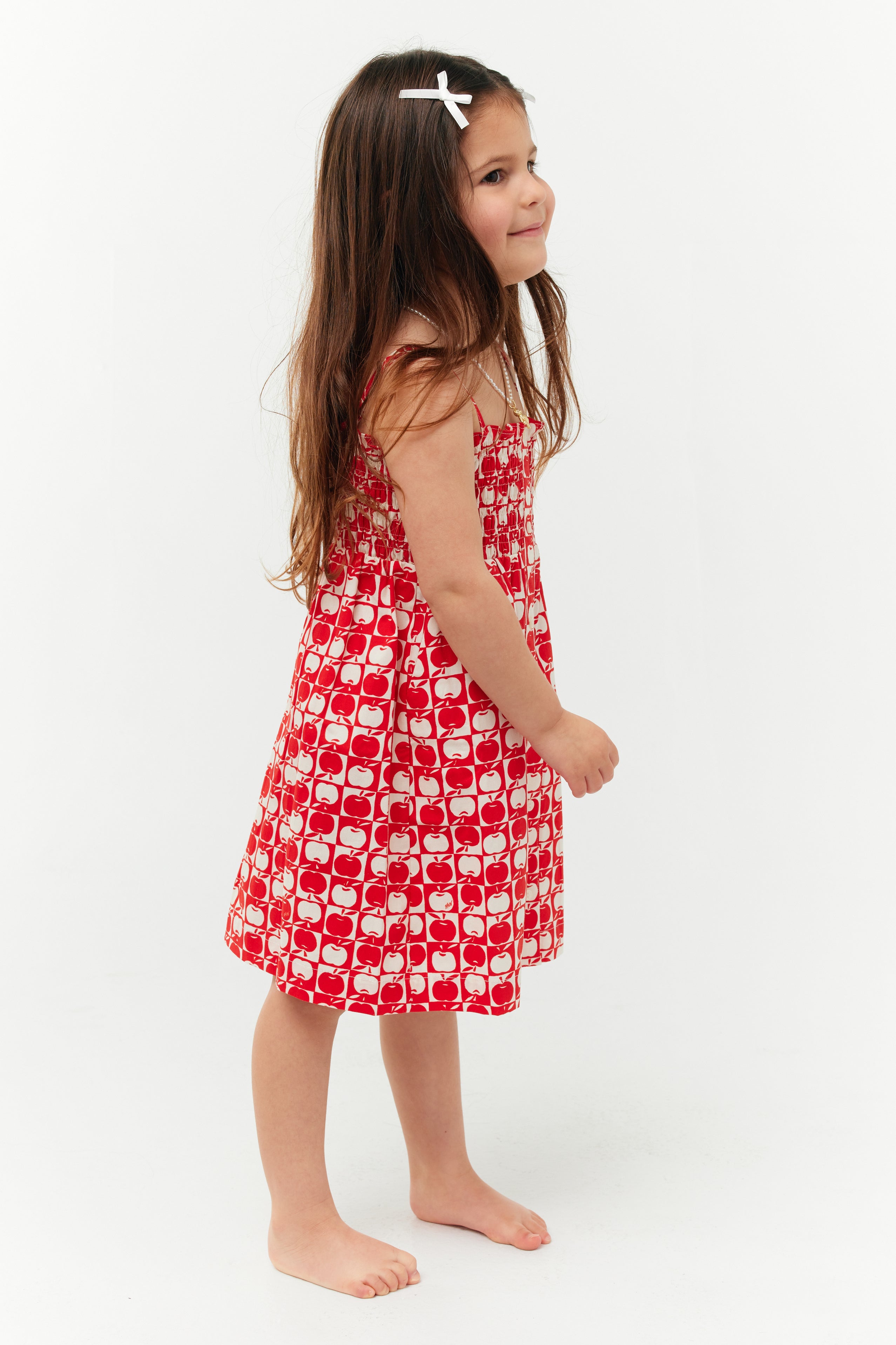 Laura Cotton Dress - Red Apple – HVN