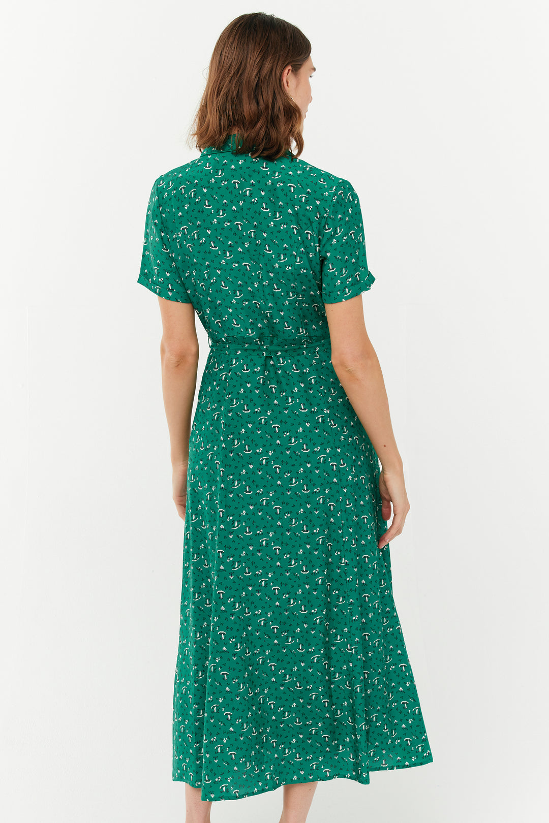 Long Maria Dress - Green Mushroom – HVN