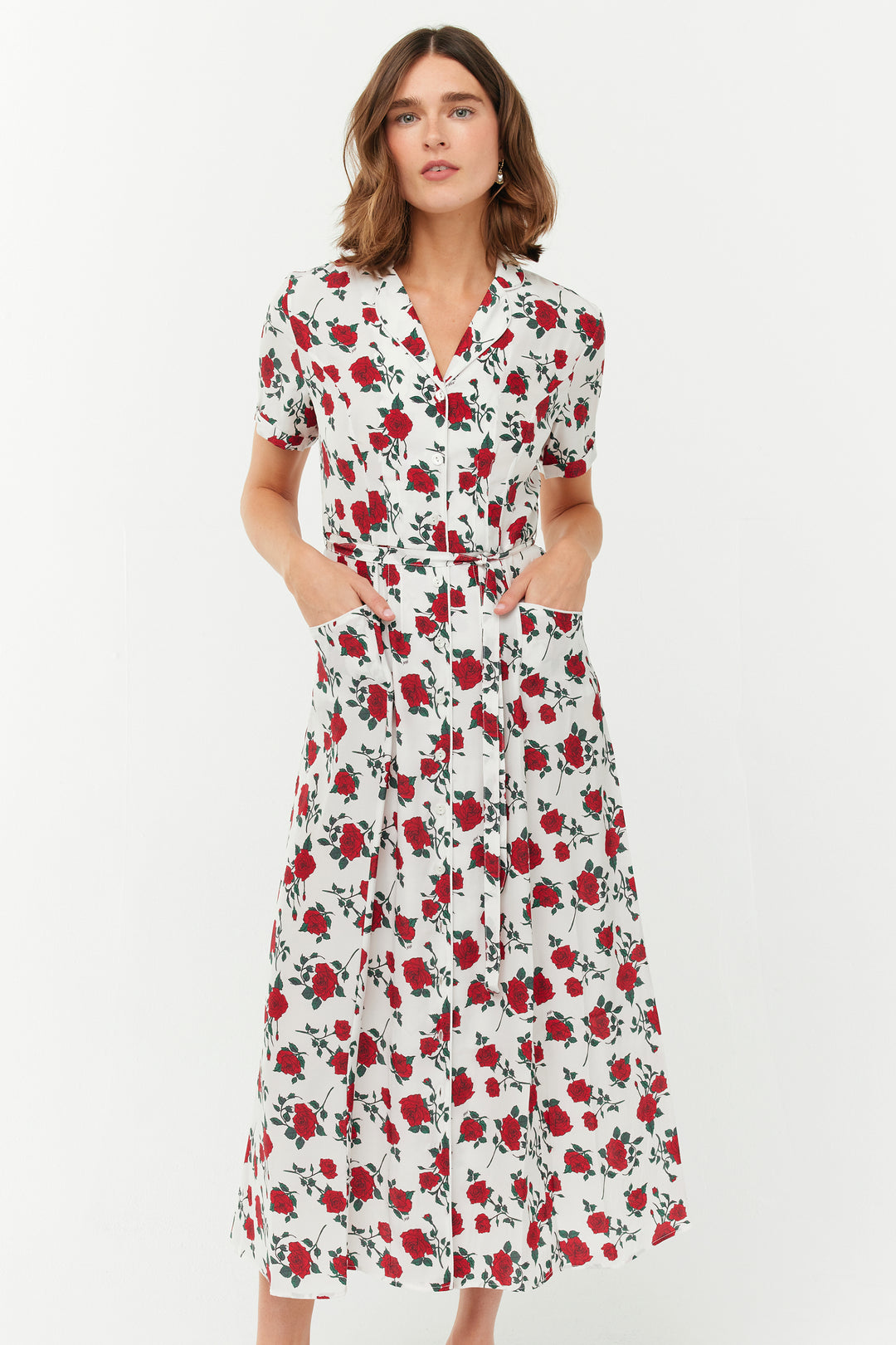 Long Maria Dress - Garden Rose – HVN