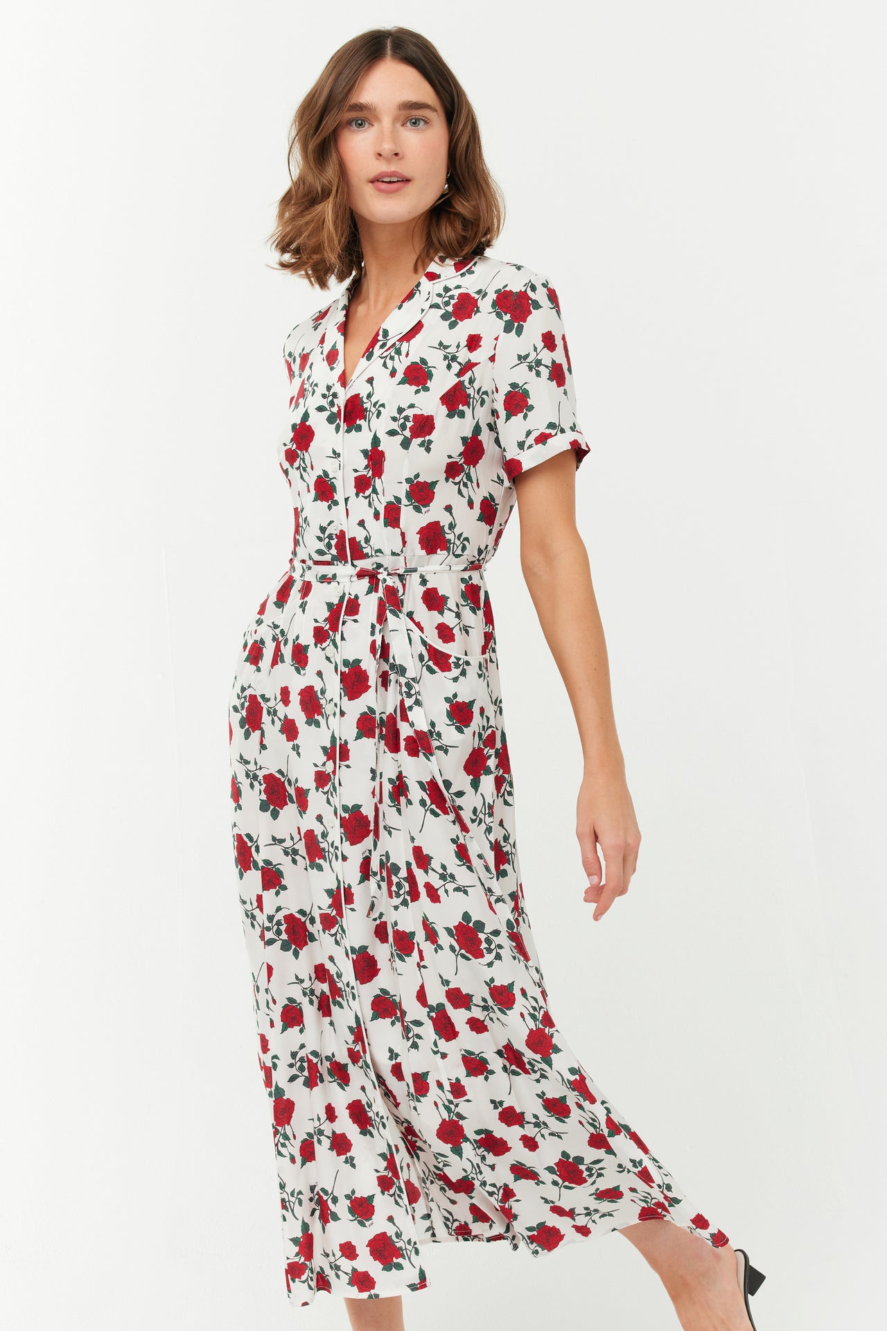 Long Maria Dress - Garden Rose – HVN