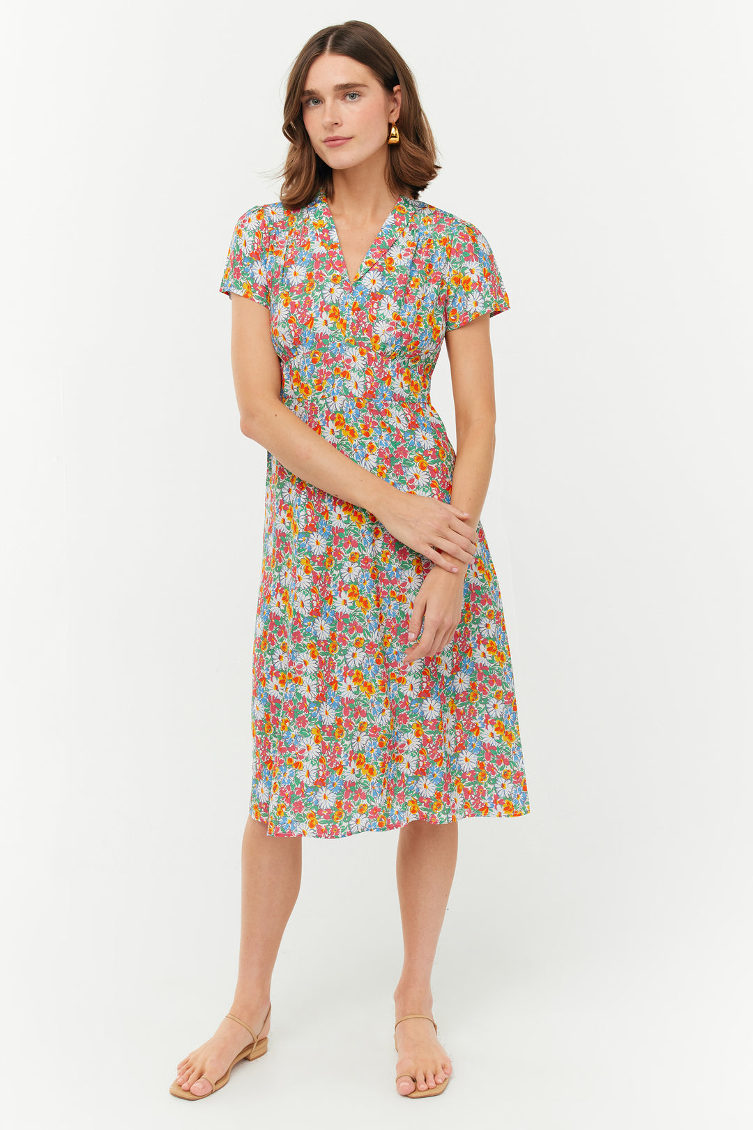 Morgan Dress - Bright Floral – HVN