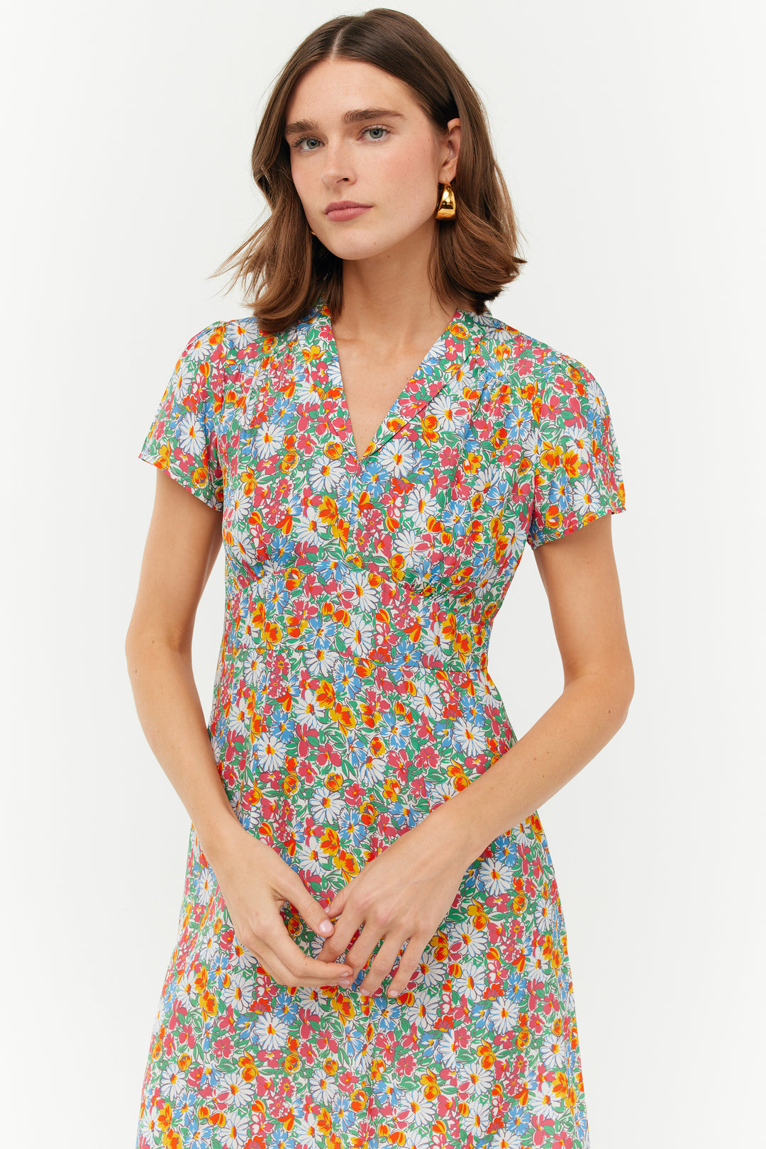 Morgan Dress - Bright Floral – HVN