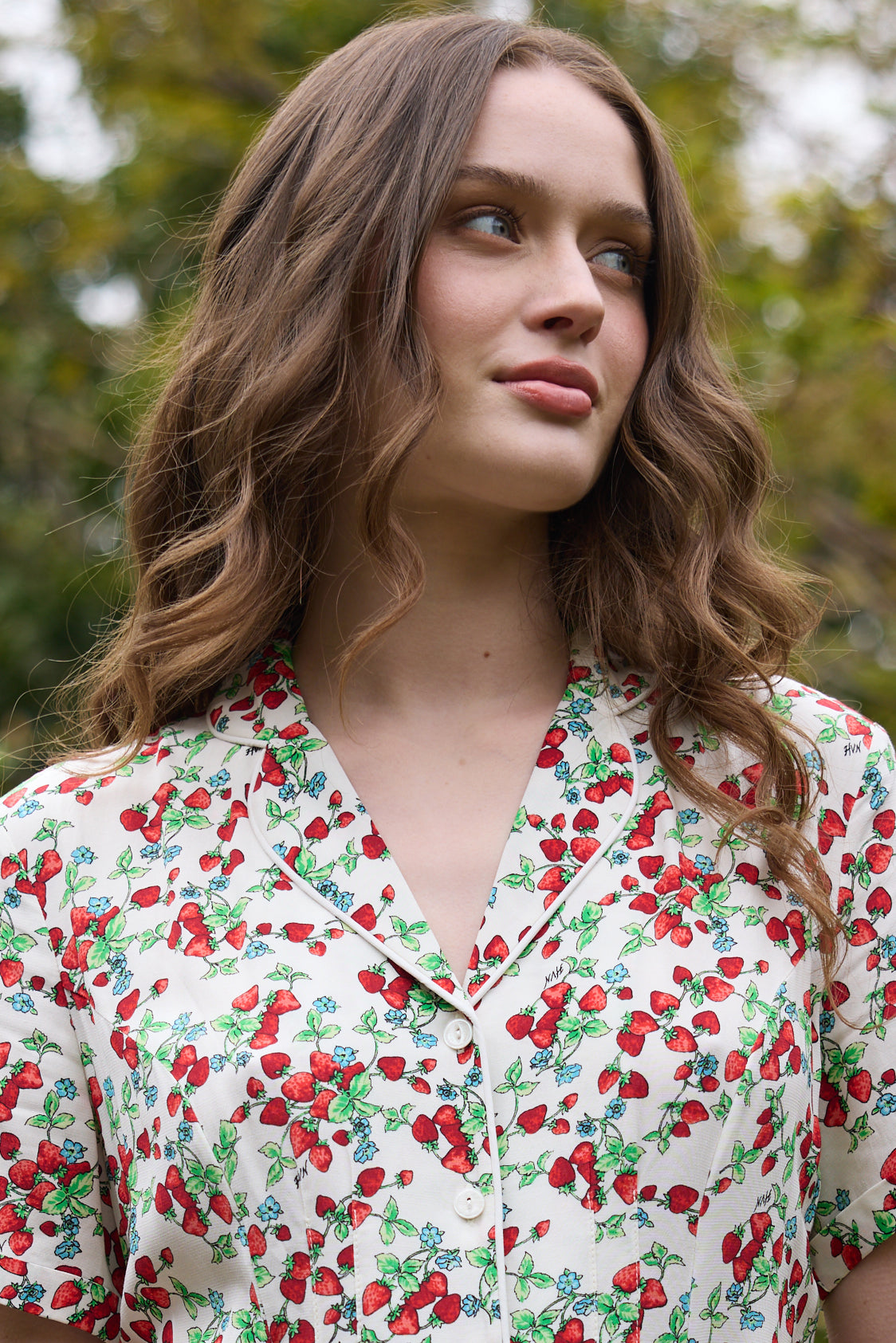 Long Maria Dress - Strawberry Vine – HVN