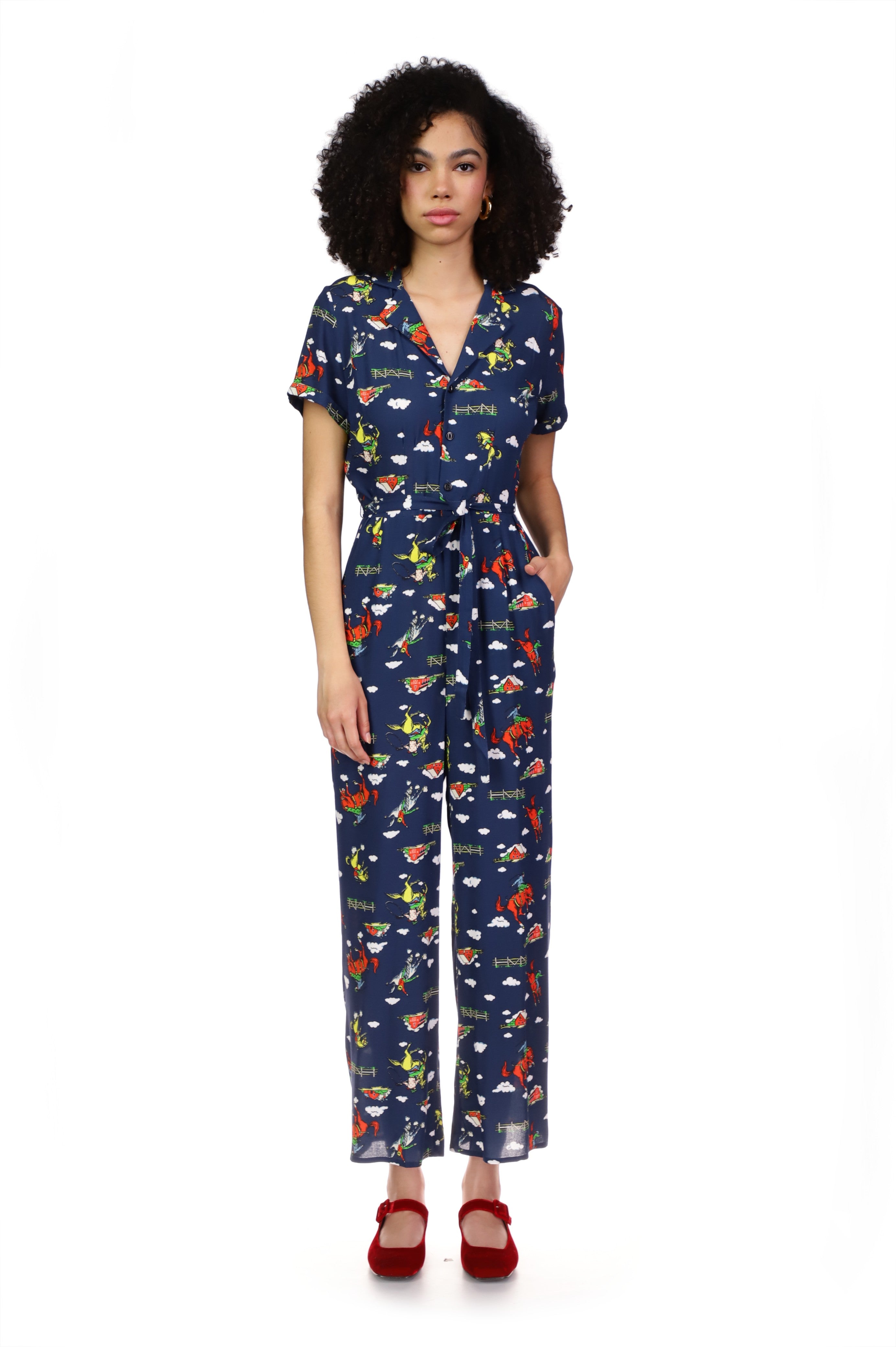 Short Sleeve Gia Jumpsuit - Rodeo – HVN