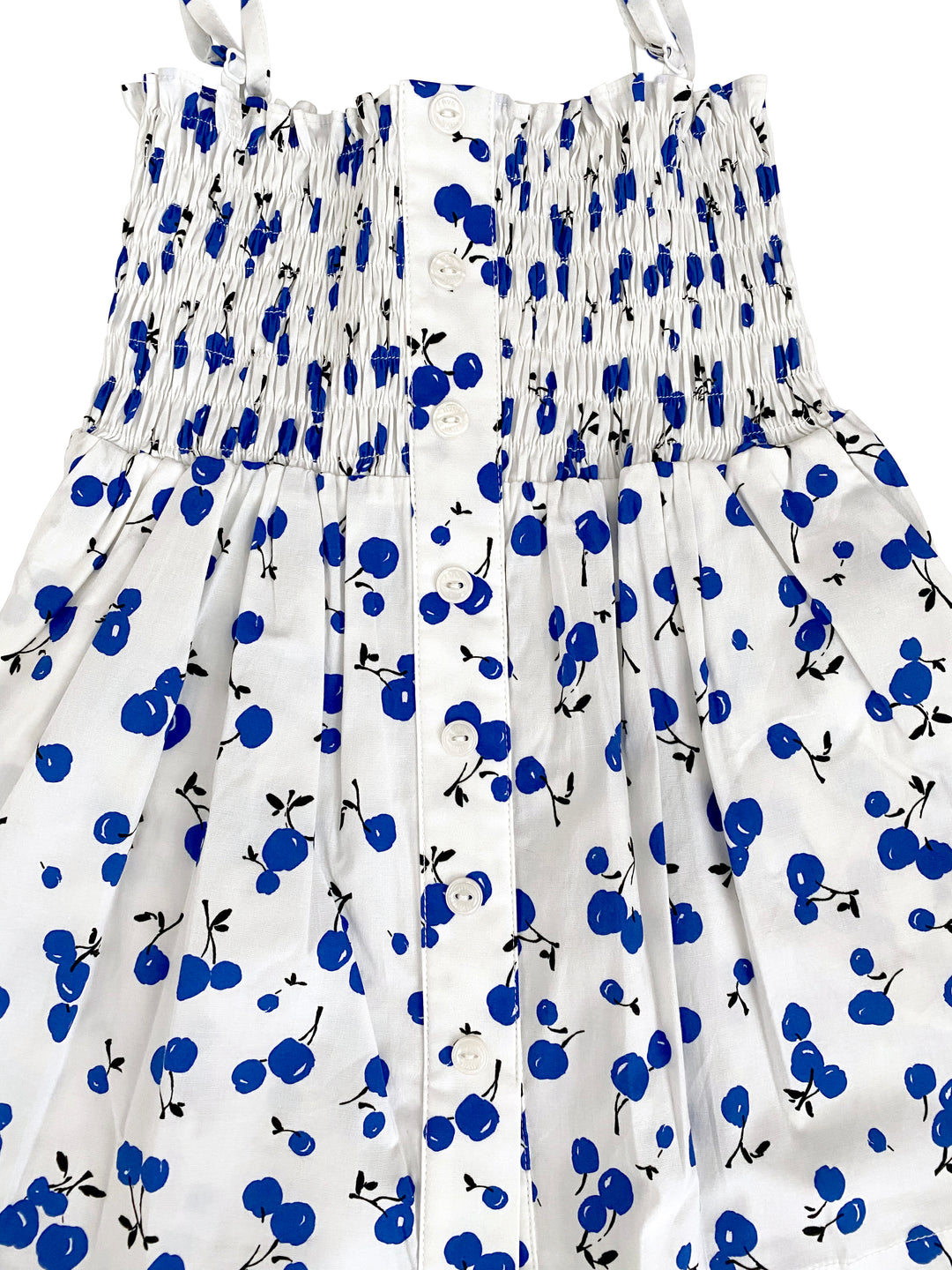 Laura Cotton Dress - Blue Cherry – HVN